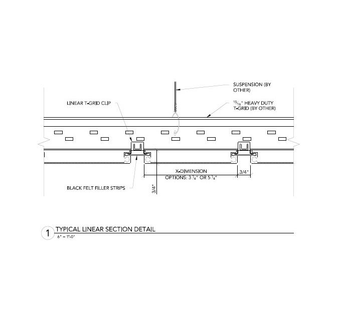 Linear Alumiline Ceilings & Walls from ASI Architectural