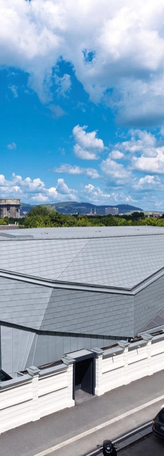 Gallery of Zinc Roof Systems - Click Roll Caps - 1