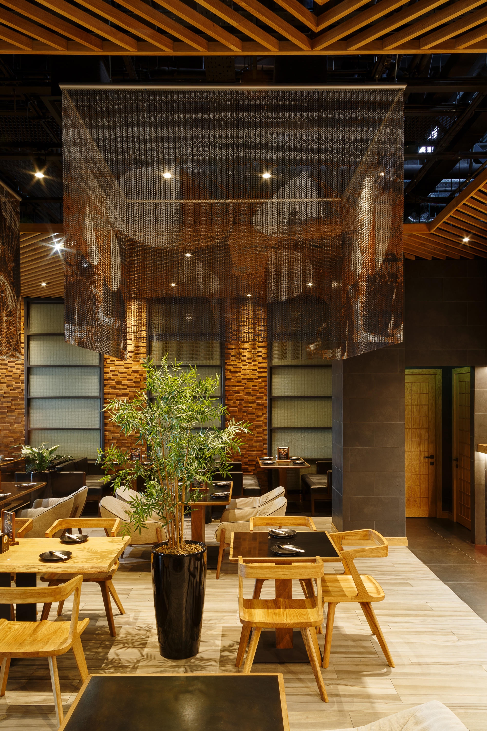 Metal Fabric Ceilings - Concentric from Kriskadecor