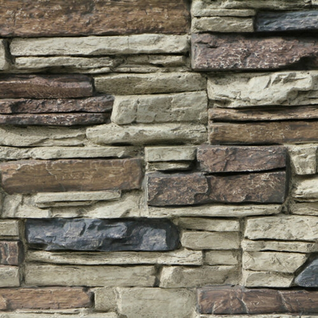Wall Panels - Faux Stacked Stone from Decorative Ceiling Tiles