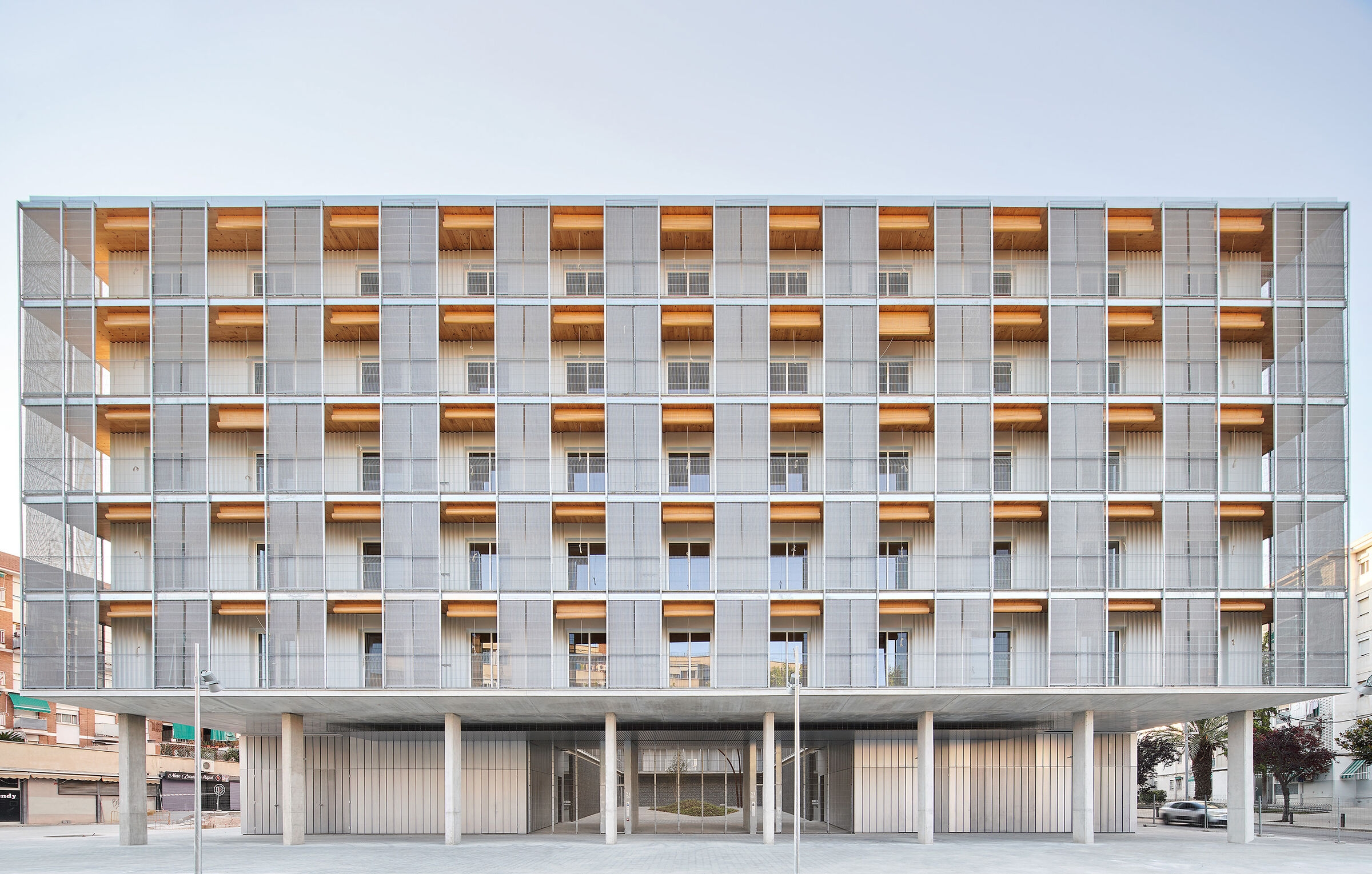 Movable Sliding Walls in Social Housing Project from Klein