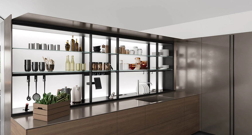 Kitchen Back Panel - New Logica from Valcucine