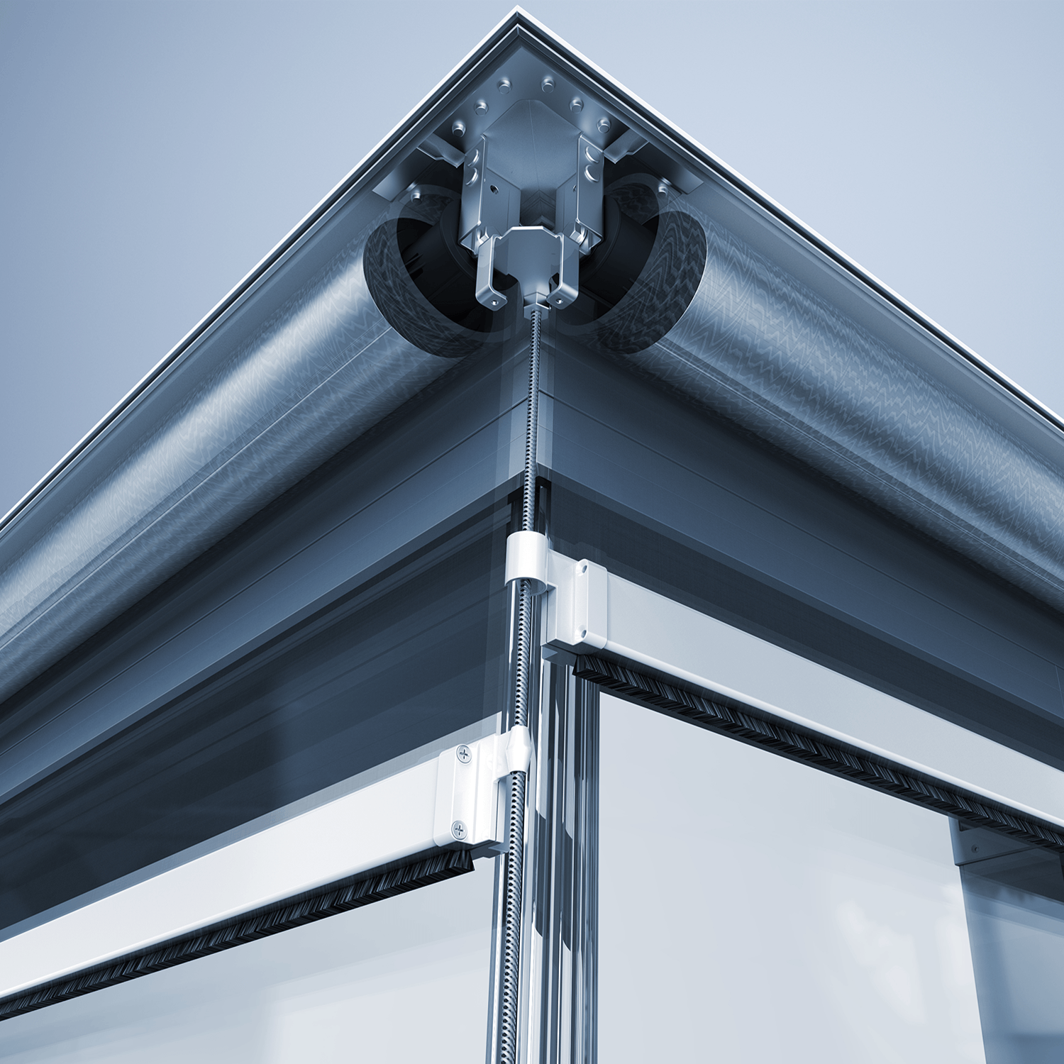 Sun Protection System for Glass Corners from heroal