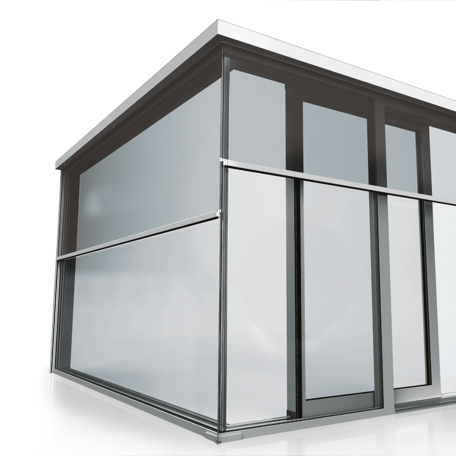 Sun Protection System for Glass Corners from heroal