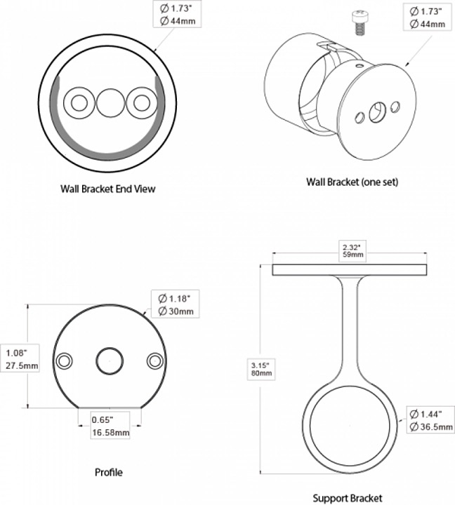 Closet Rod Direct LED Light Fixture from Alcon Lighting®