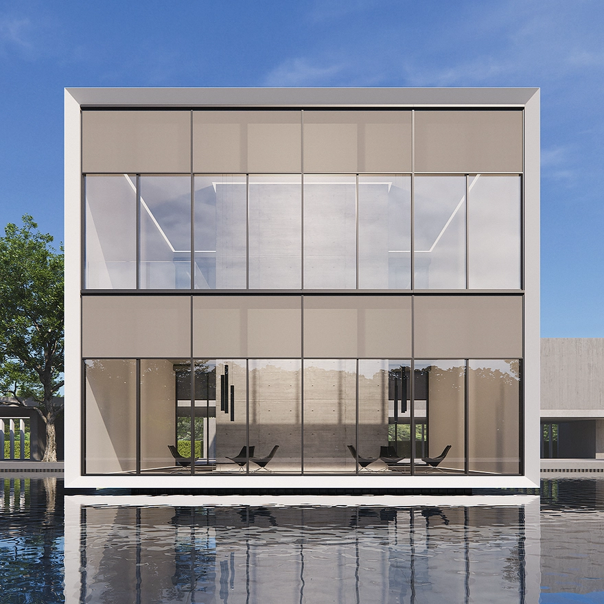 Sun Protection System - heroal VS Z CS partly integrated from heroal