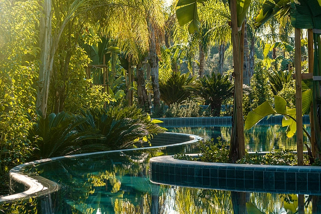 Porcelain Pool Tiles in Turkish Hotel from SERAPOOL