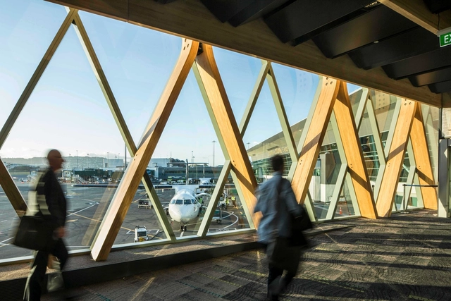 This Large Structural Frame is Made From Laminated Wood | ArchDaily